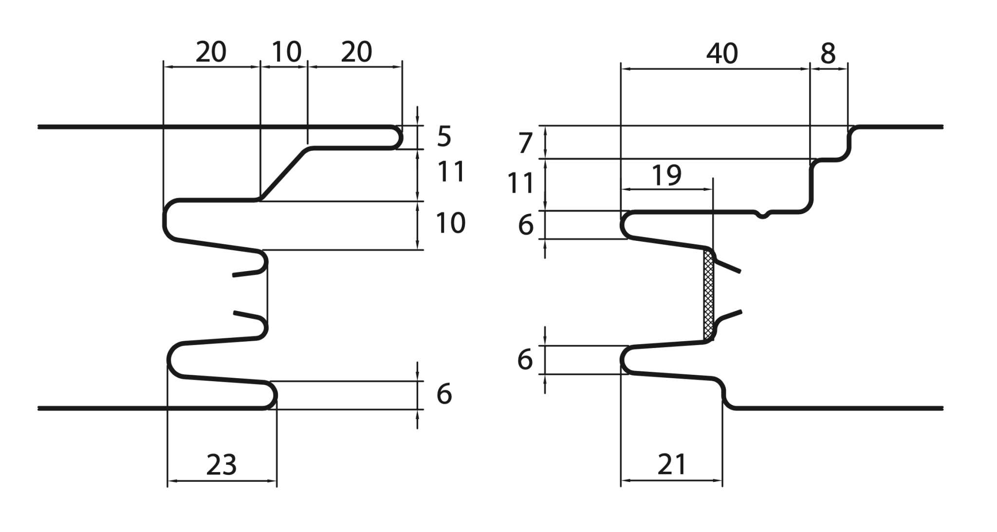 SAB WB 120.1000 - SAB-profiel